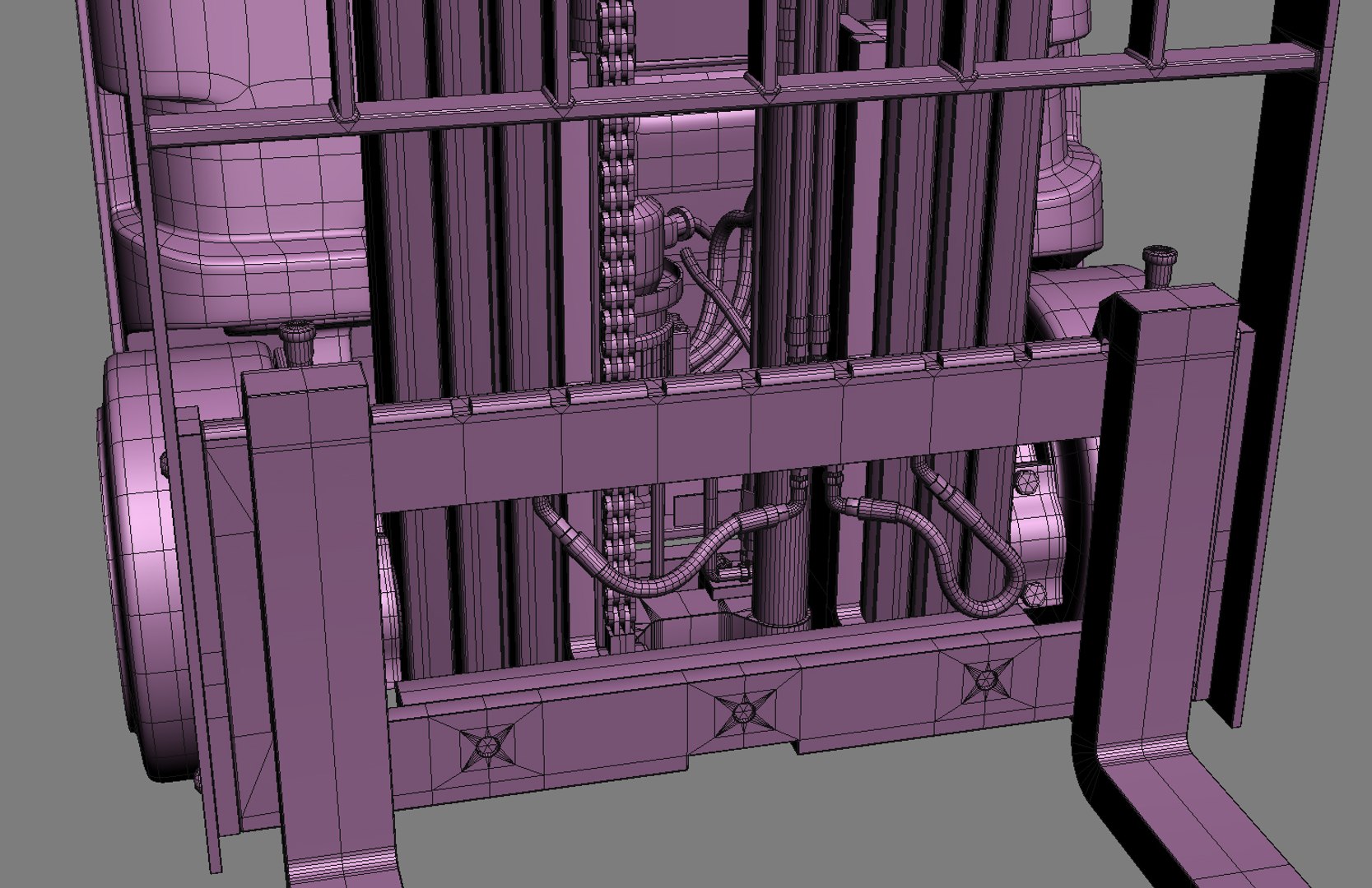 forklift raymond 4250 3d model
