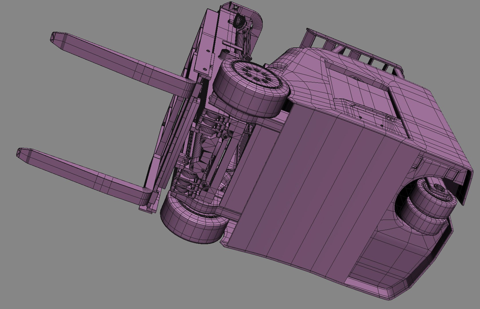 forklift raymond 4250 3d model