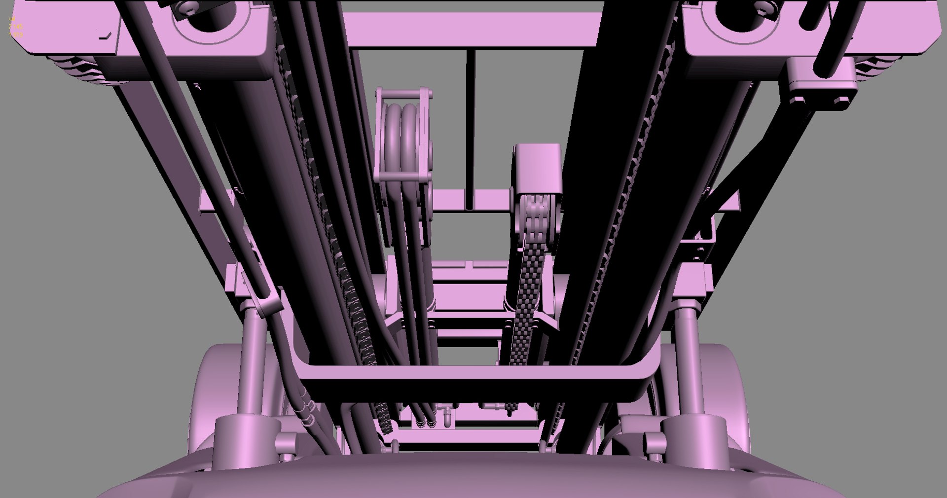 forklift raymond 4250 3d model