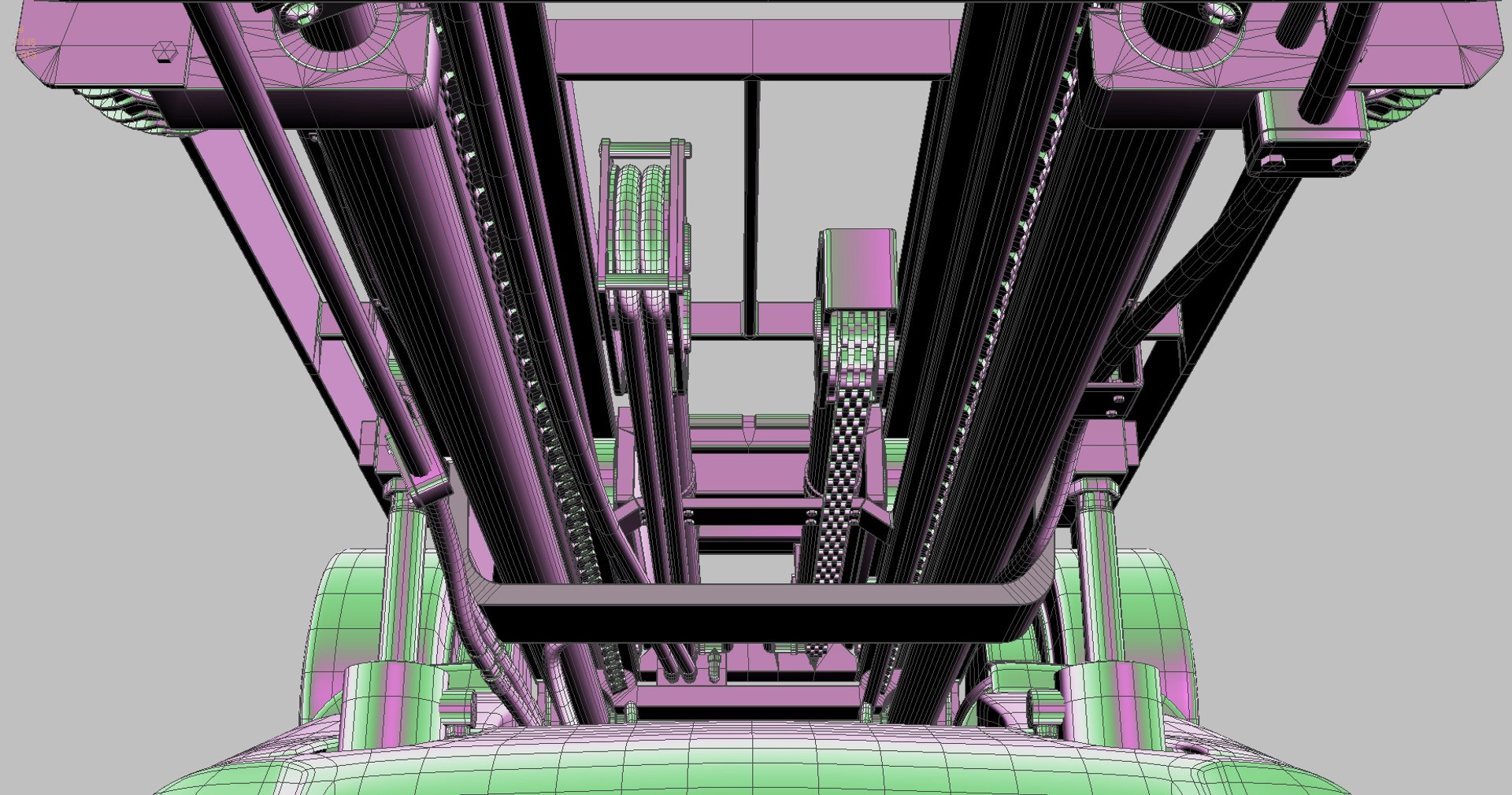 forklift raymond 4250 3d model