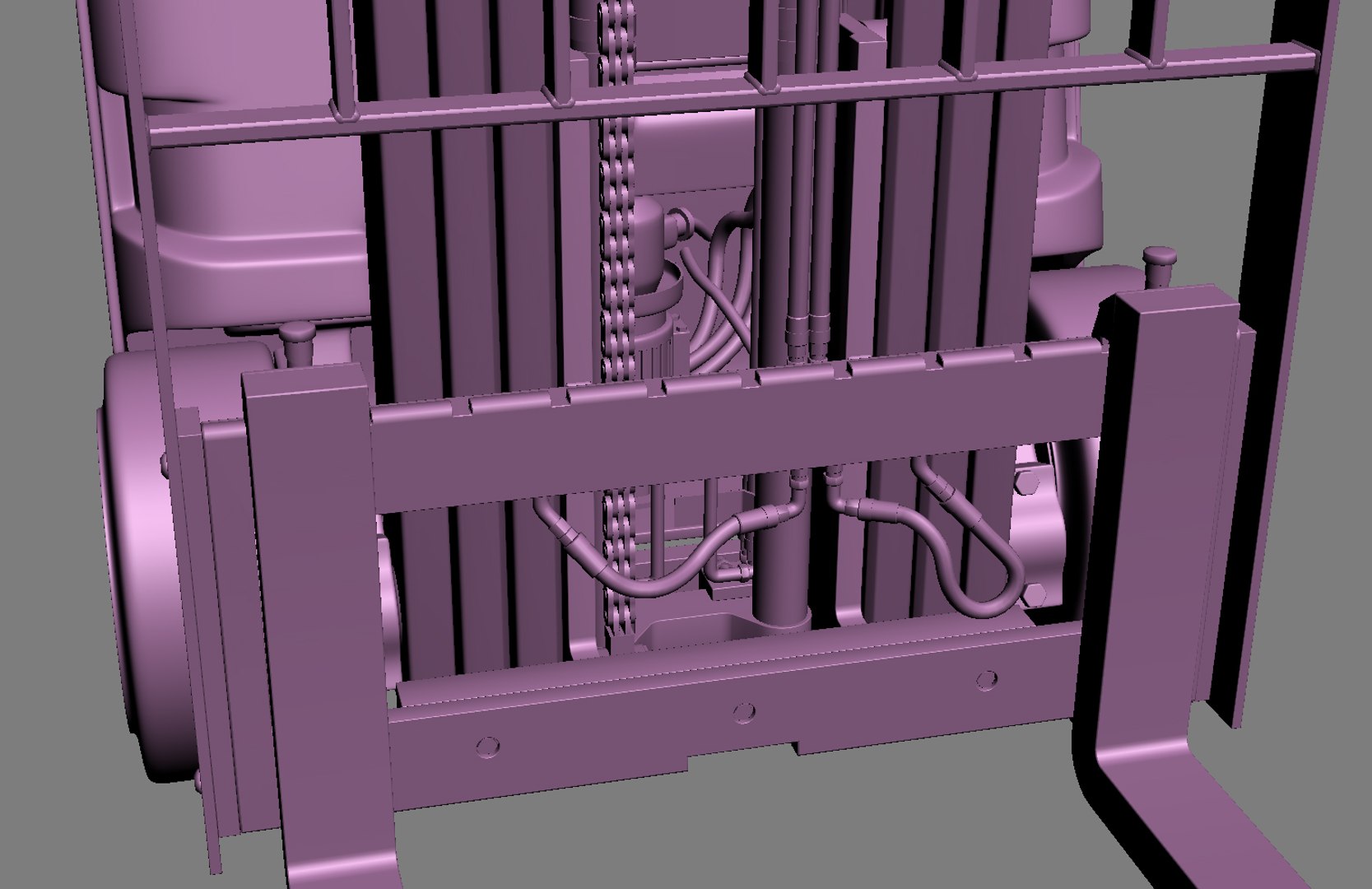 forklift raymond 4250 3d model