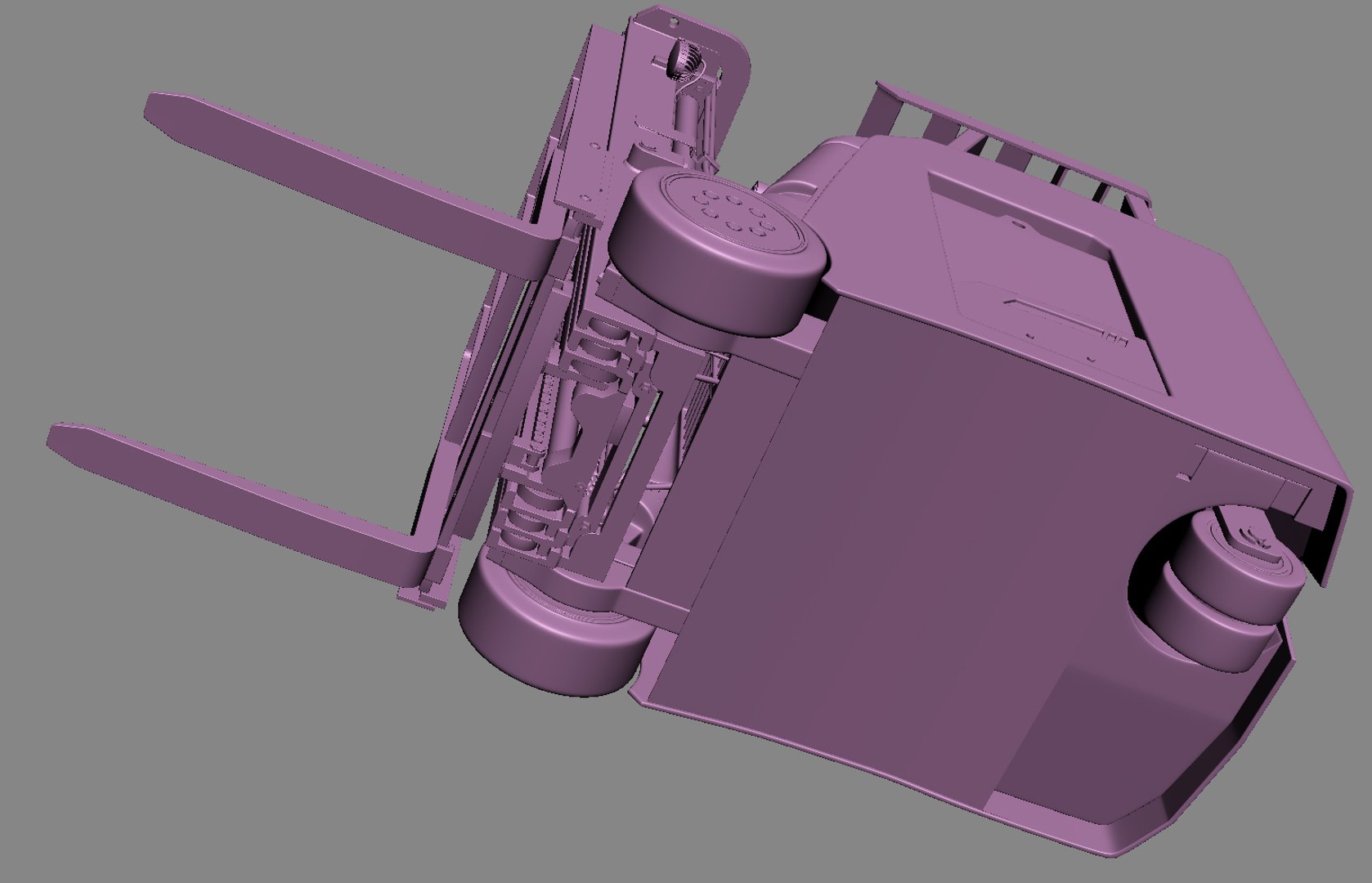 forklift raymond 4250 3d model