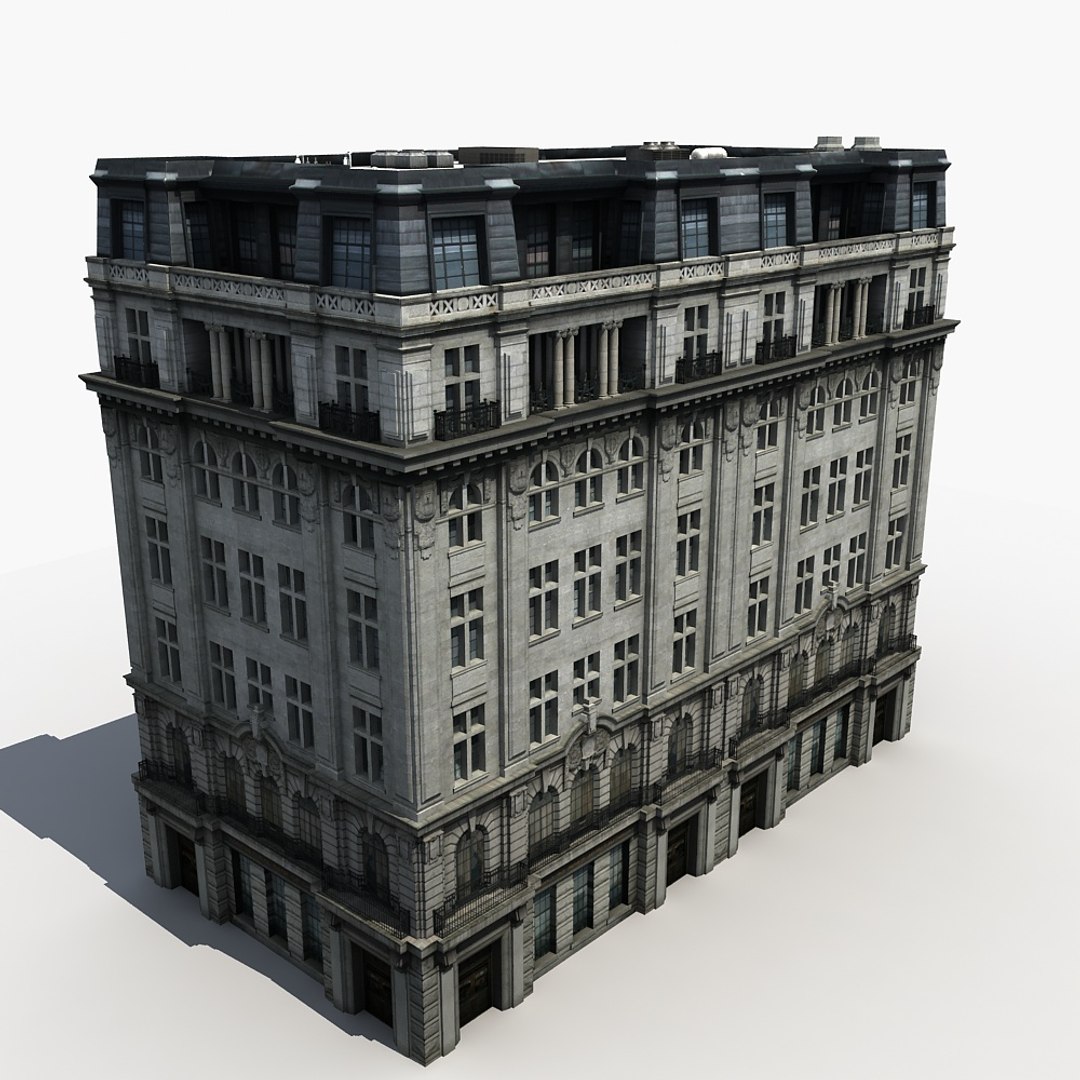 European Building 3D Model - TurboSquid 1515135