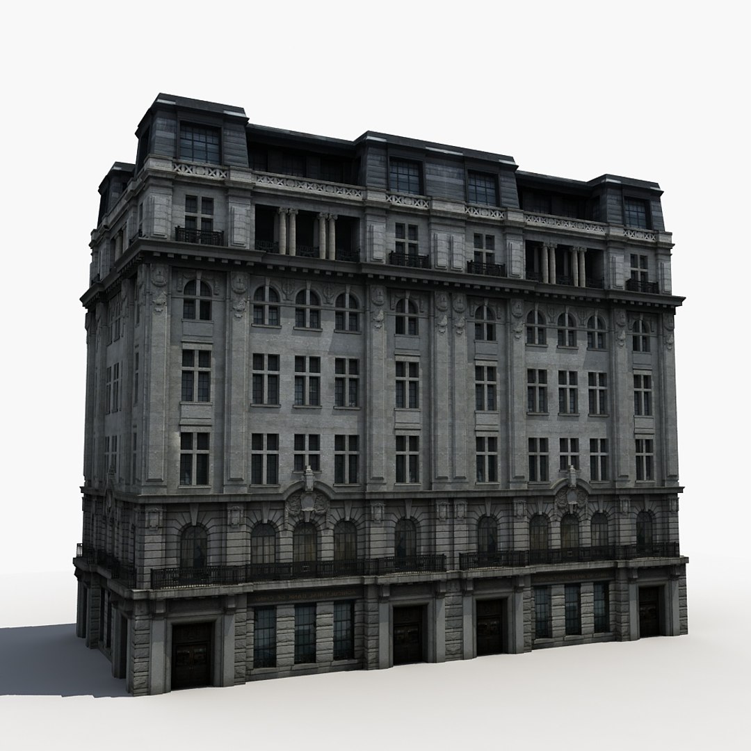European Building 3D Model - TurboSquid 1515135