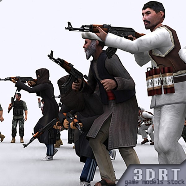 3d iraq terrorist character