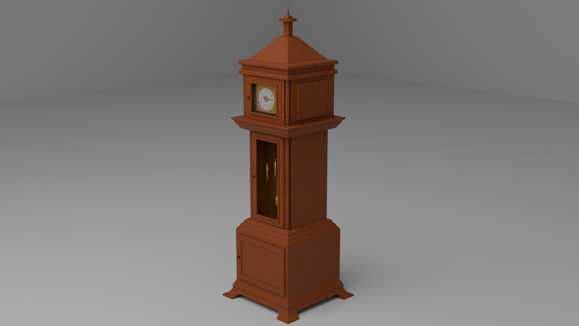 Grandfather Clock 3D Model - TurboSquid 2344987