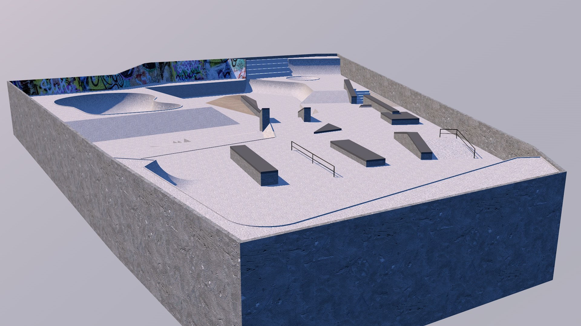 3D Model Skatepark - TurboSquid 1942666