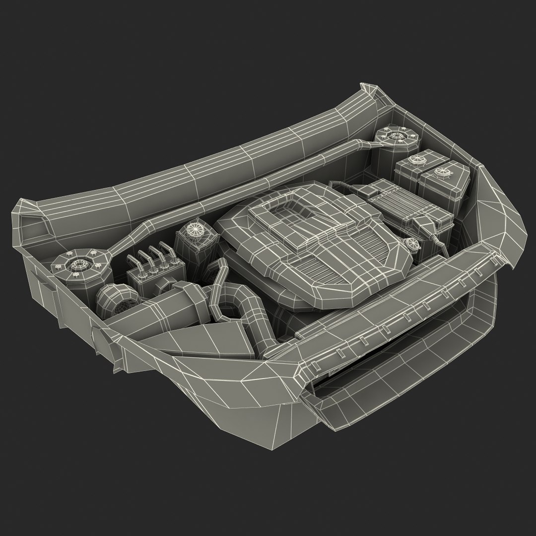 3d Subaru Car Engine