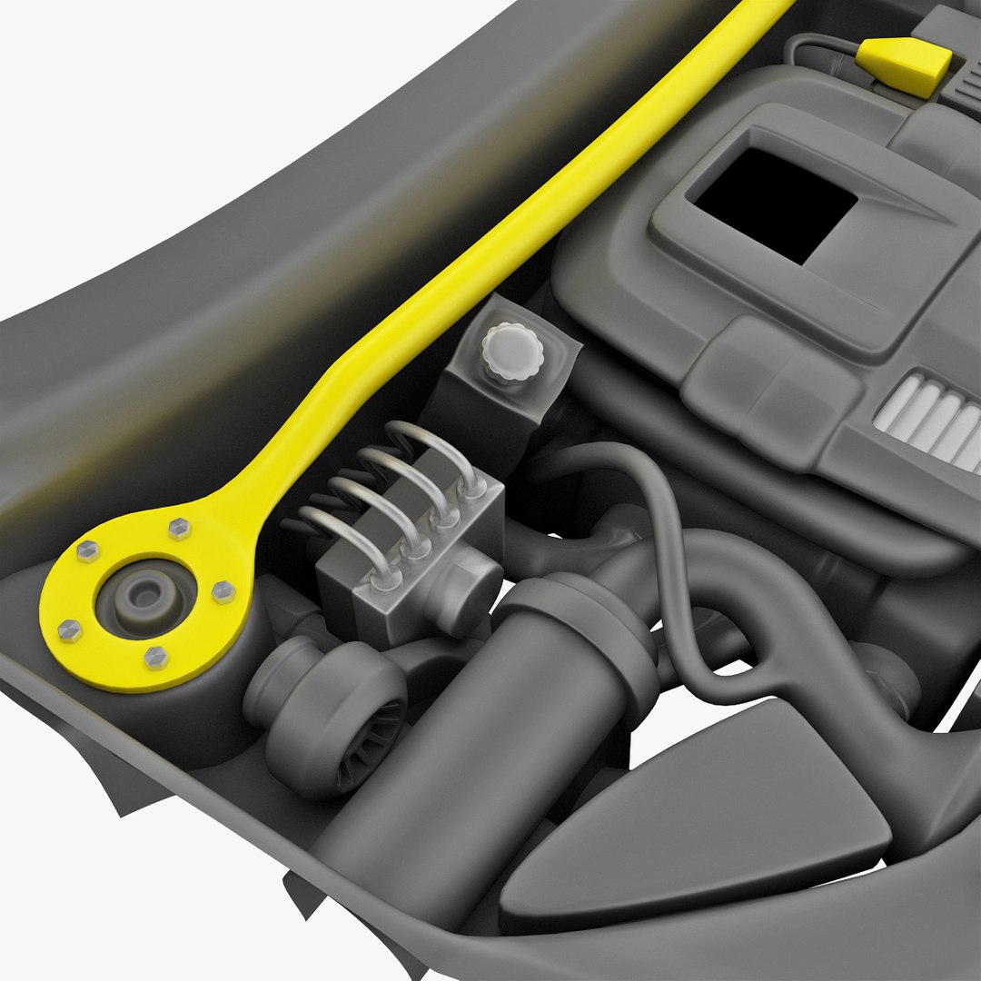 3d Subaru Car Engine