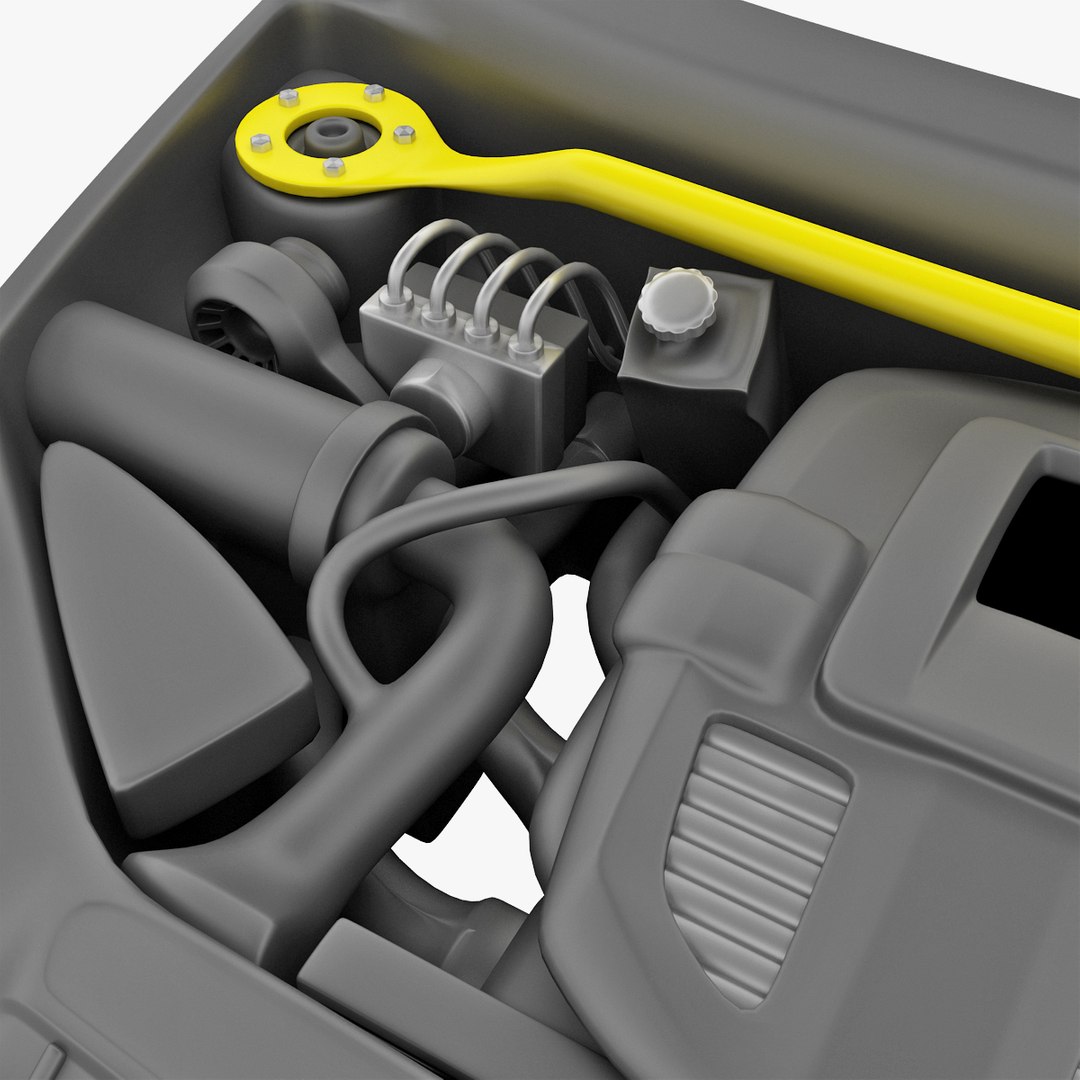 3d Subaru Car Engine