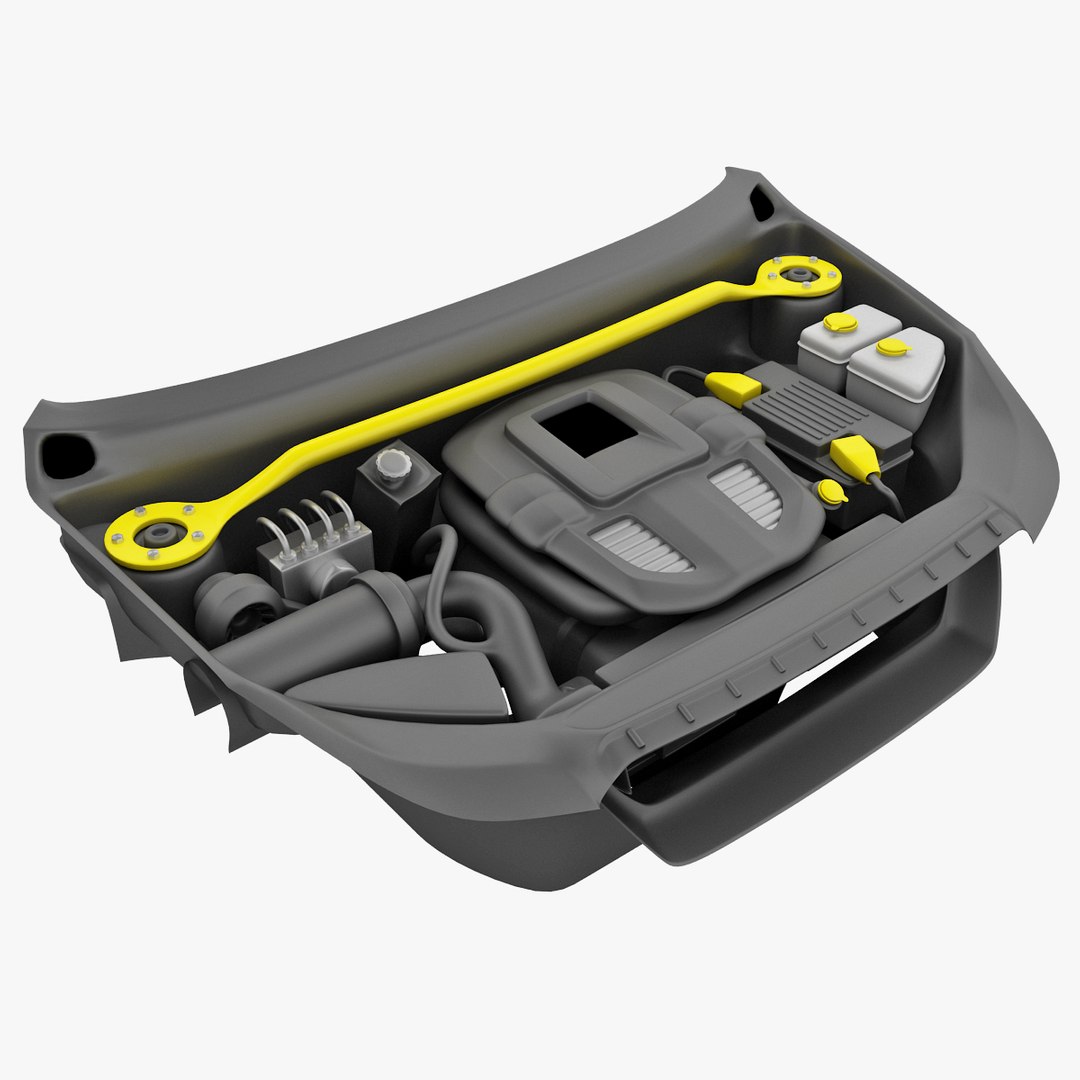 3d Subaru Car Engine