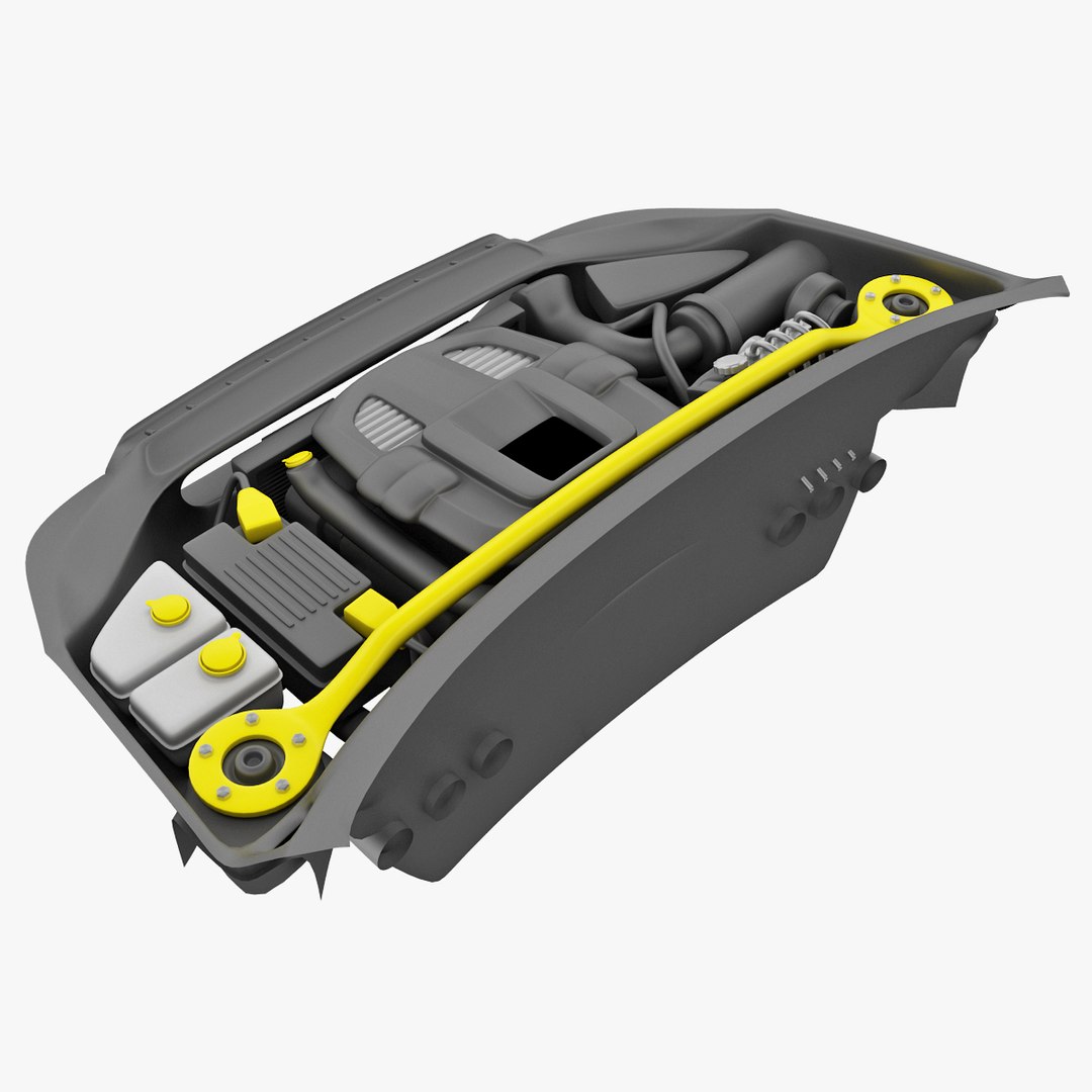 3d Subaru Car Engine