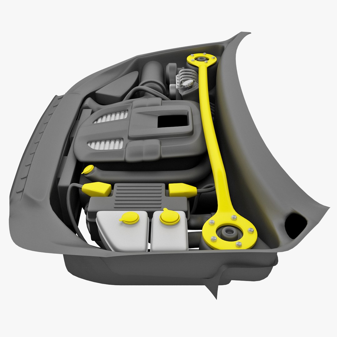 3d Subaru Car Engine