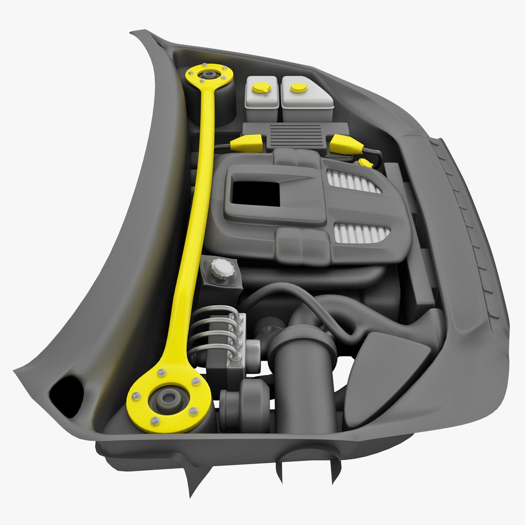 3d Subaru Car Engine