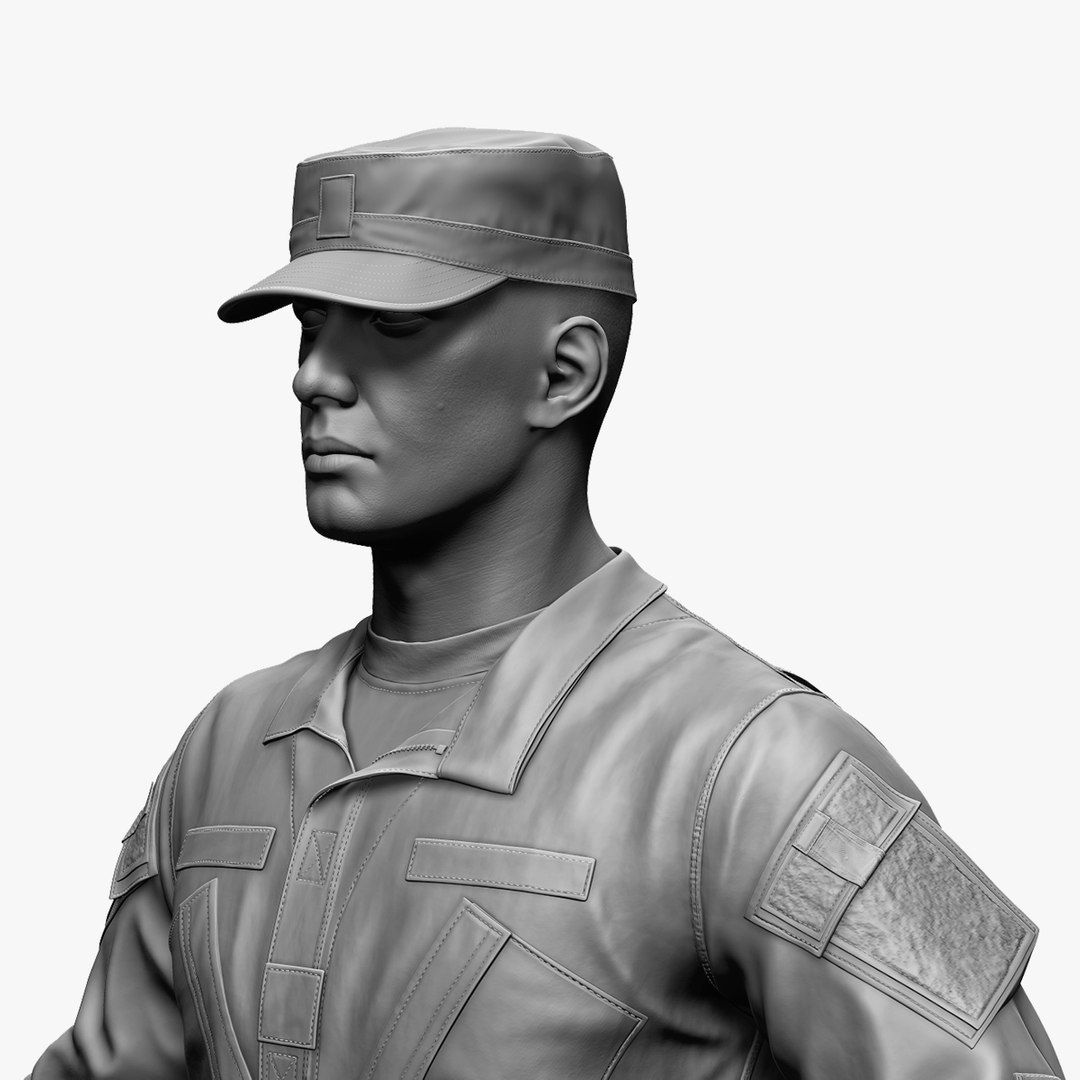 3ds Army Soldier Zbrush