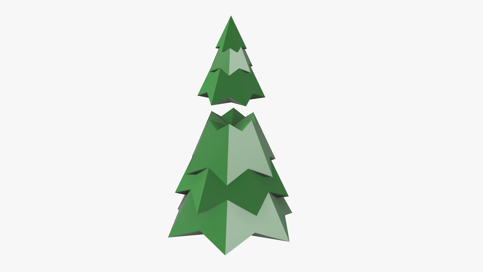 3D Low Poly Christmas Tree model - TurboSquid 2046564