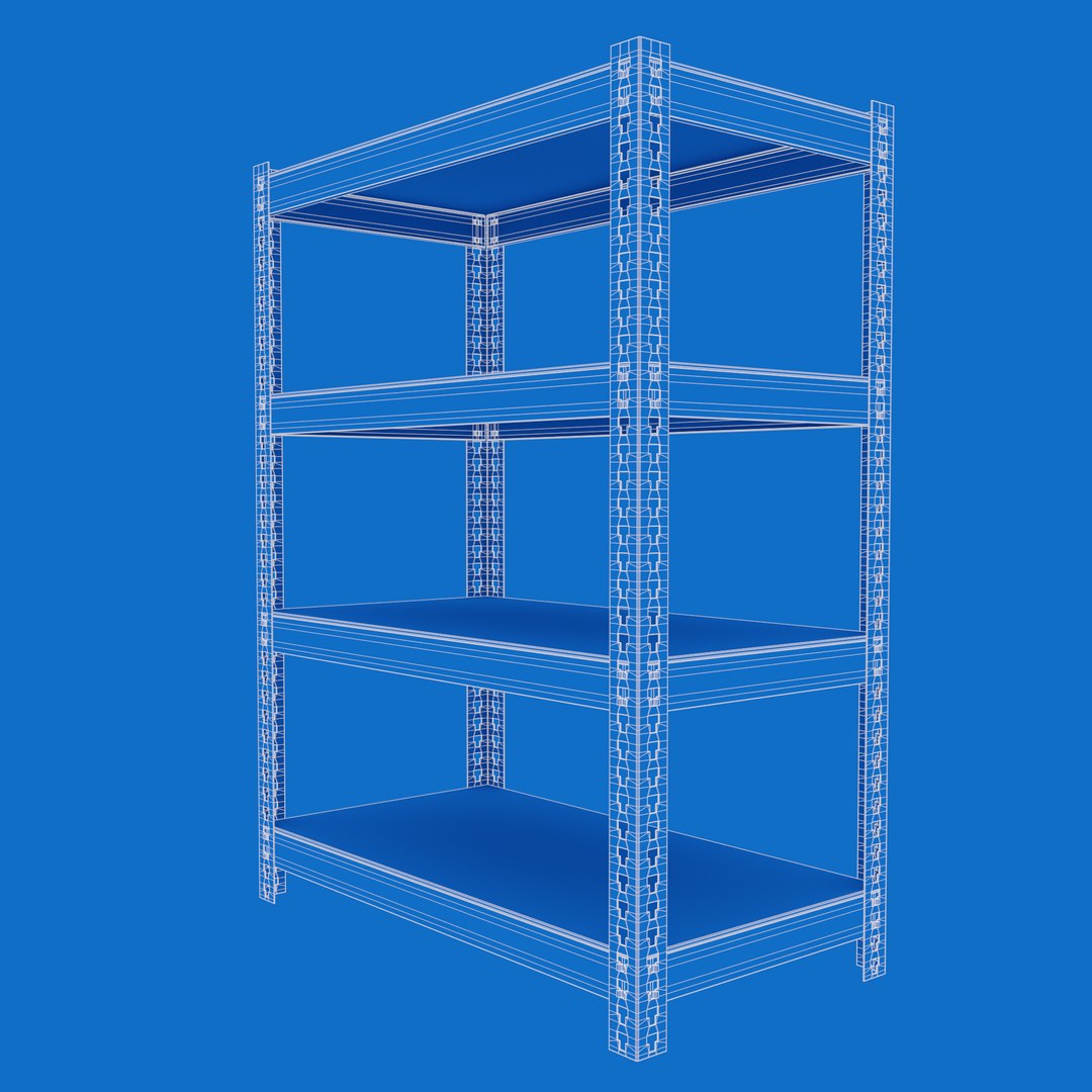 Storage Rack 3D model - TurboSquid 1941932