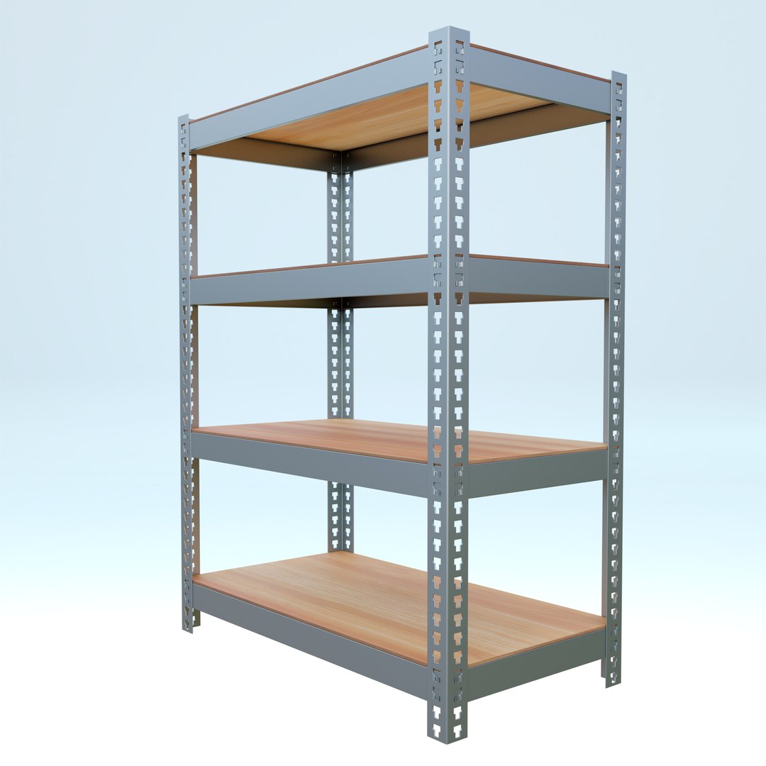 Storage Rack 3D Model - TurboSquid 1941932