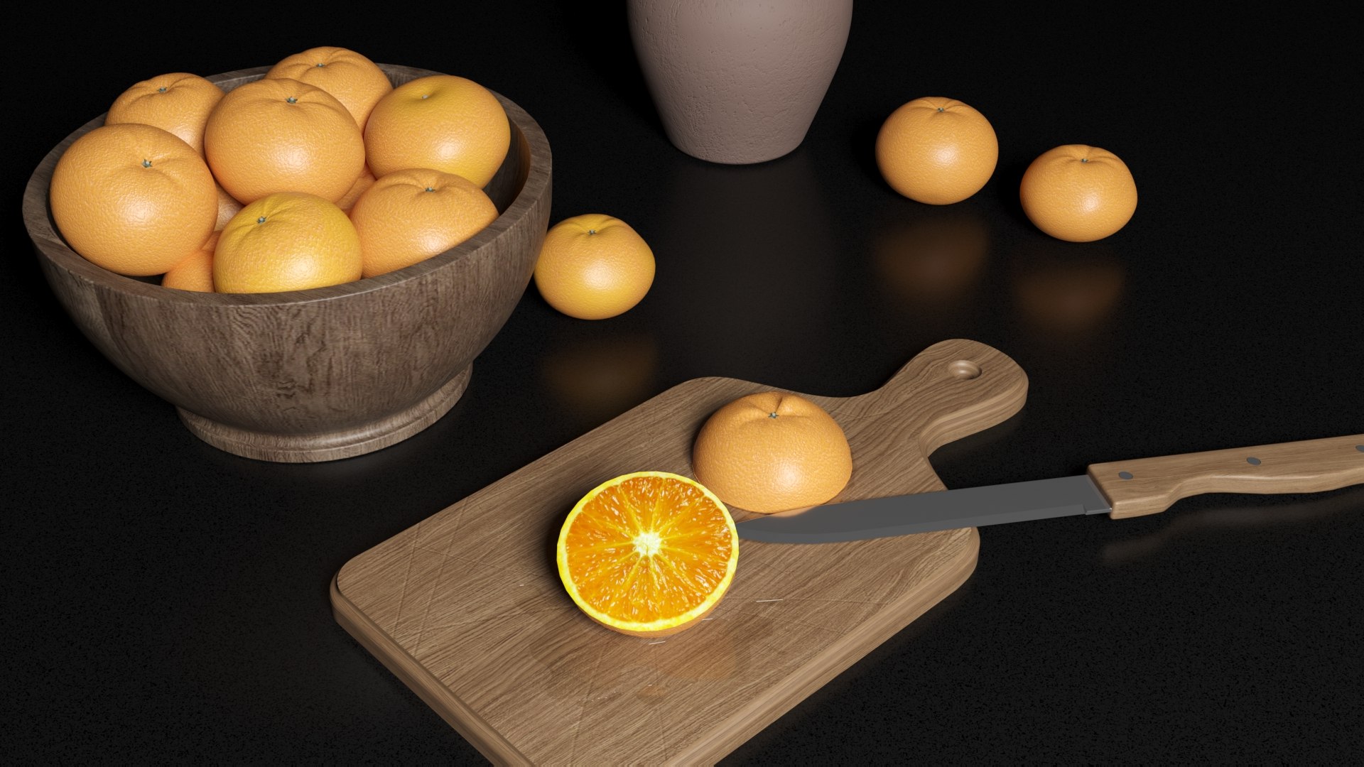 3D model Tangerine set - TurboSquid 1824351