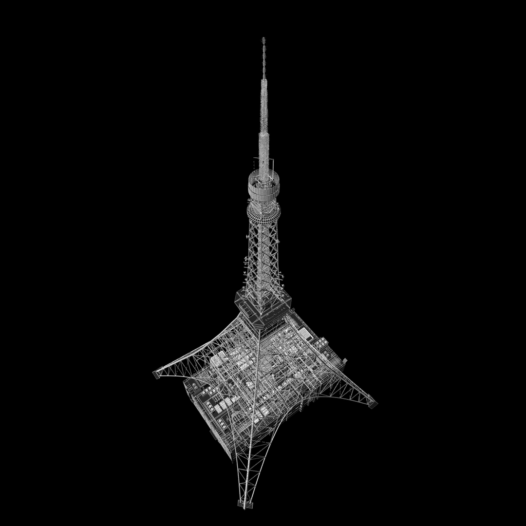 tokyo tower 3d model