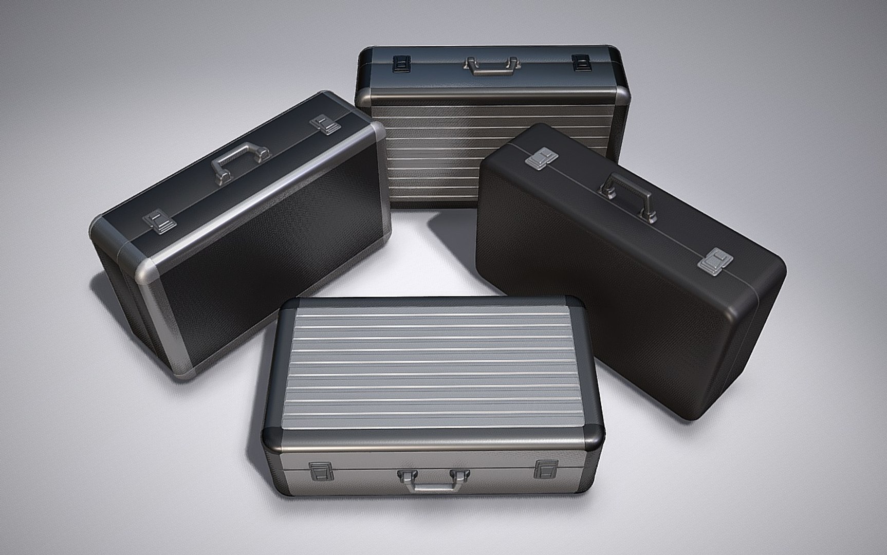 3D Metal Briefcases - Model - TurboSquid 1407901