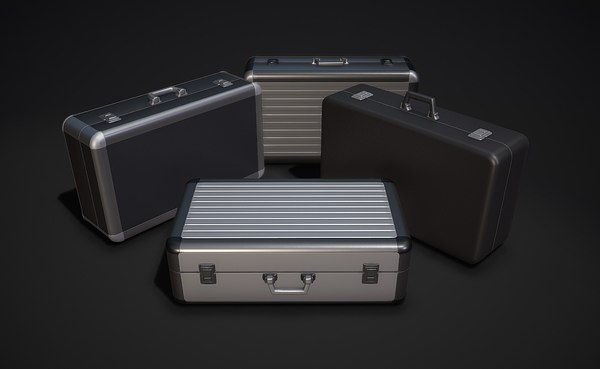 3d model of virus container briefcase