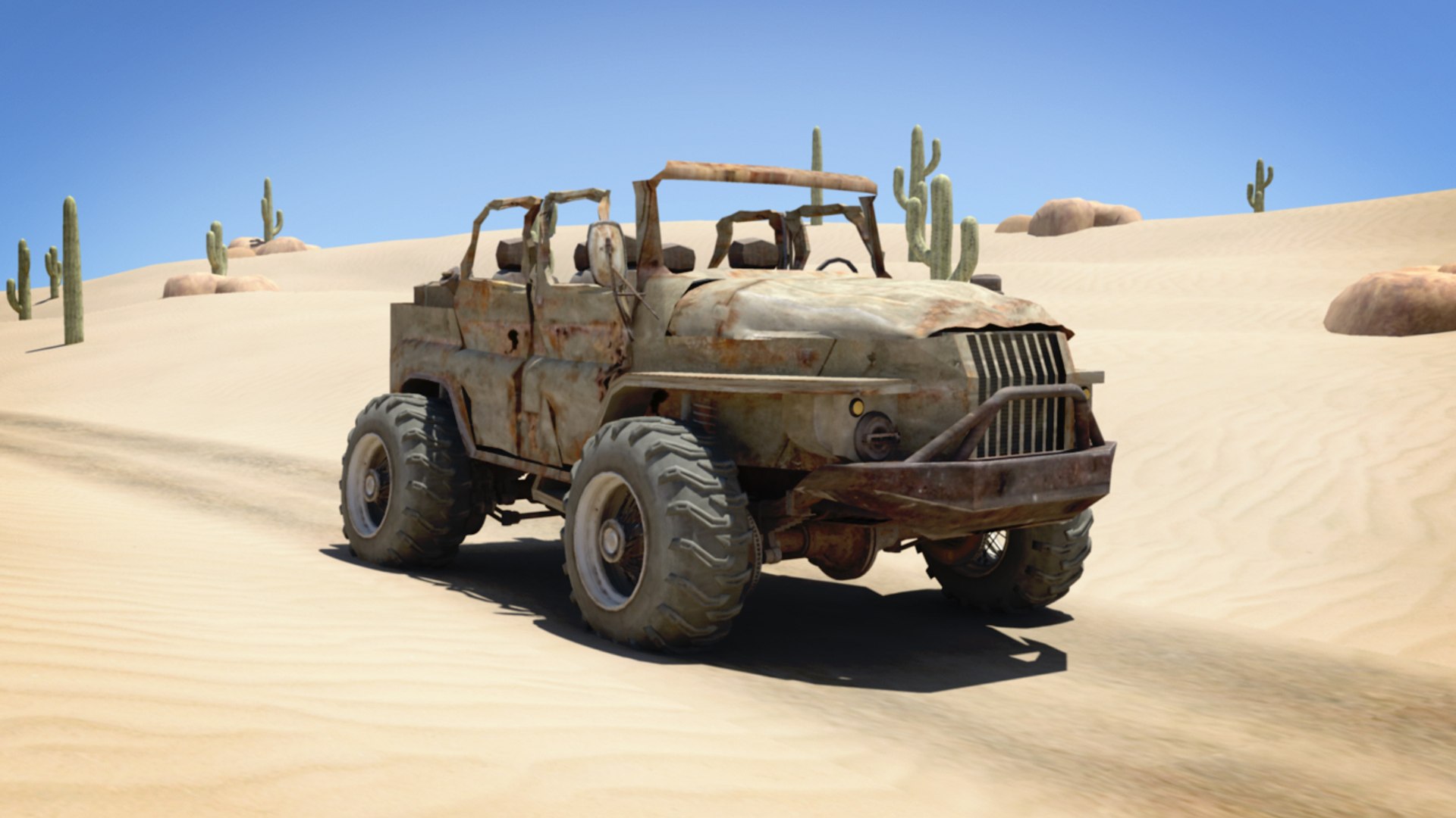 3d buggy waste land