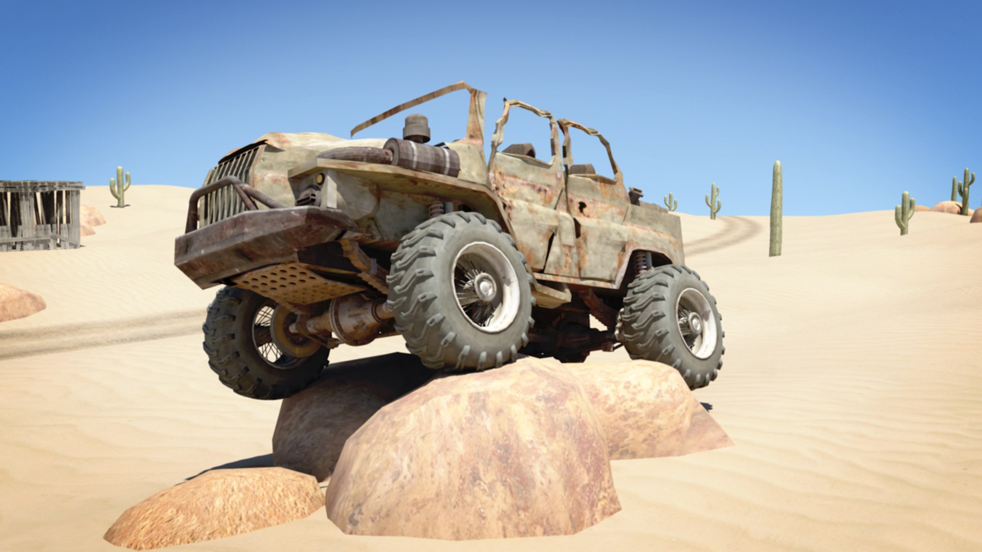 3d buggy waste land