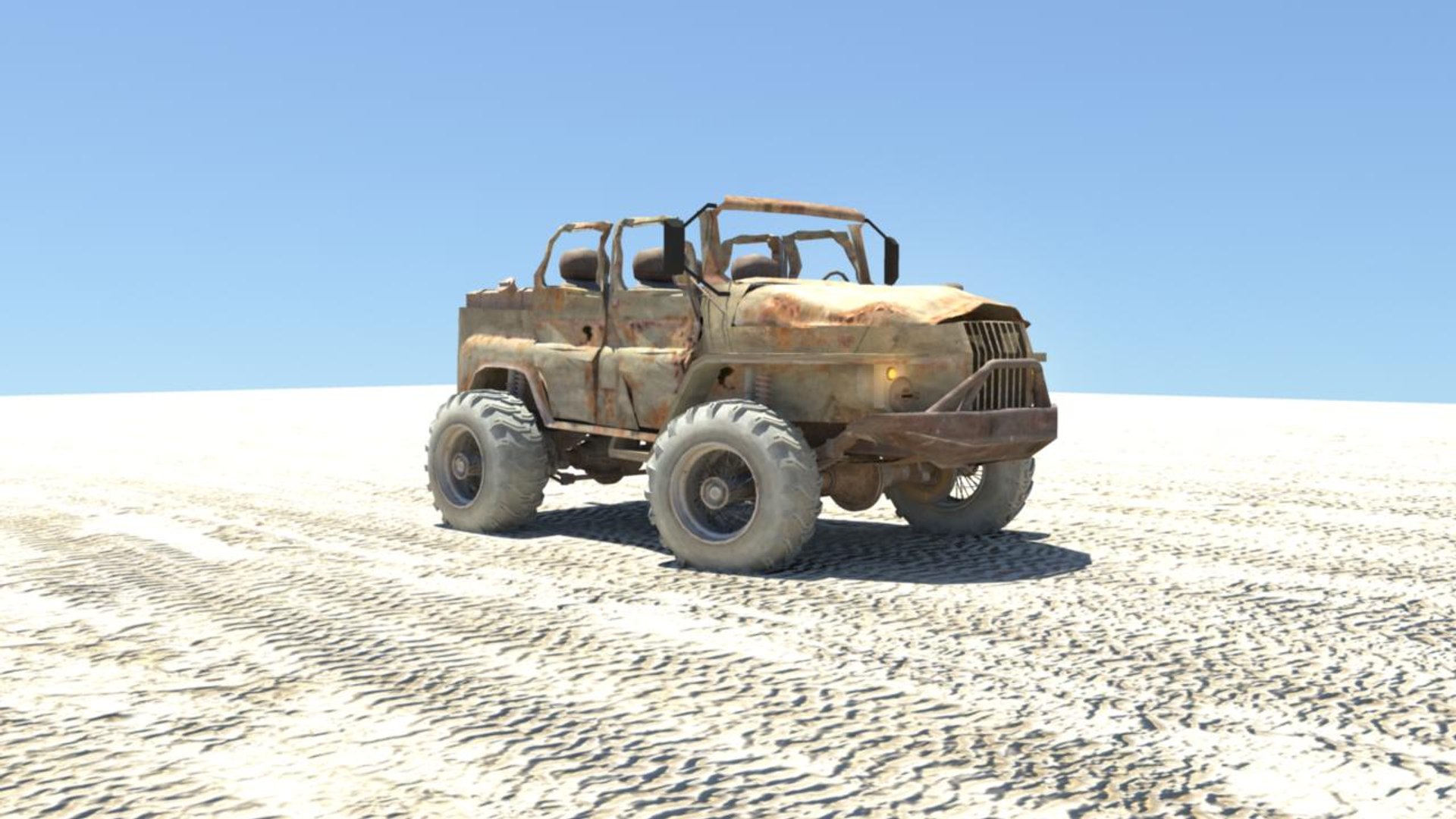 3d buggy waste land