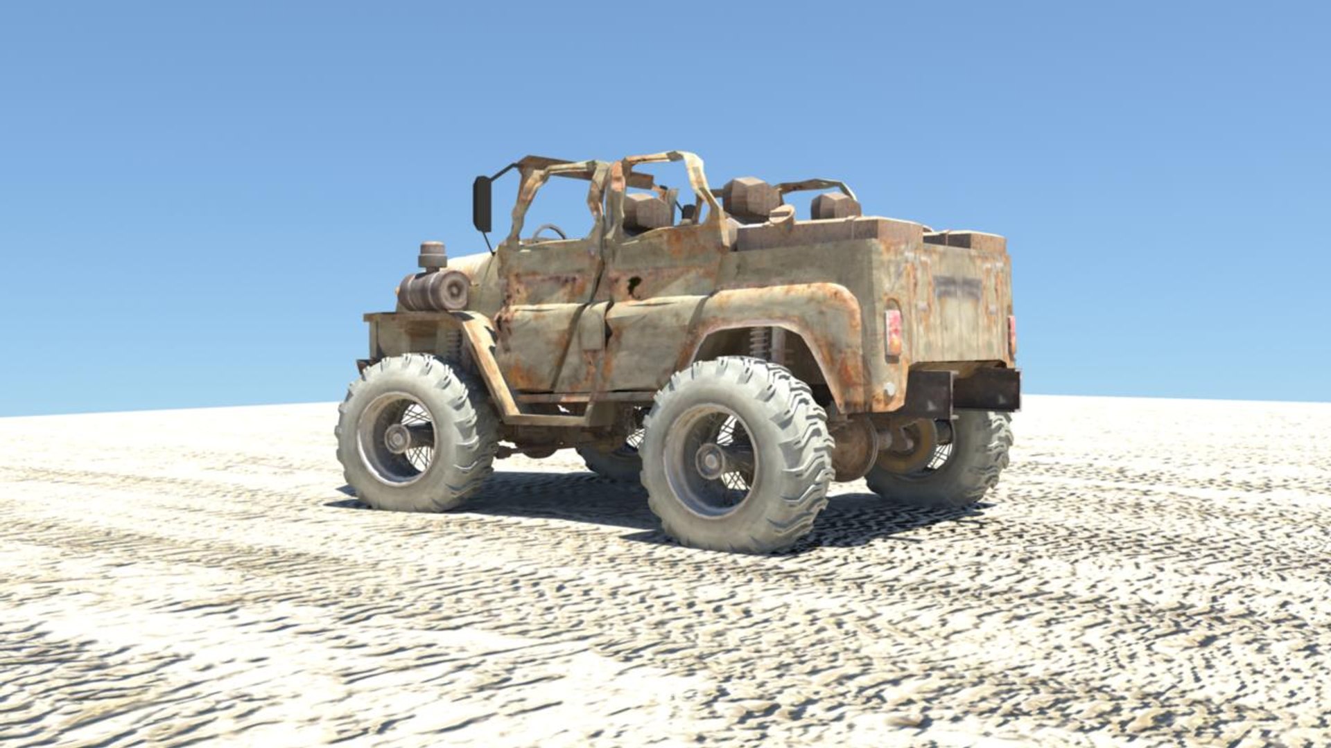 3d buggy waste land