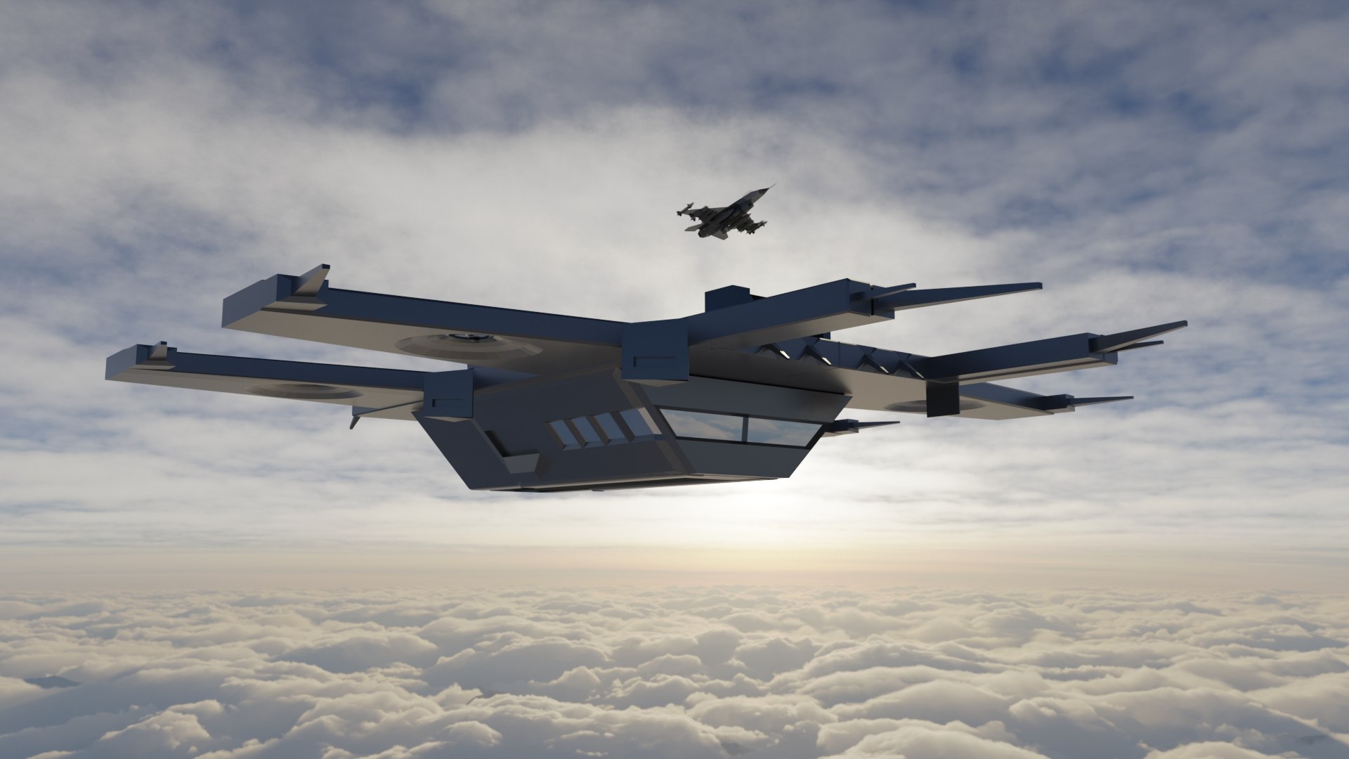 Helicarrier 3D Model - TurboSquid 1717824