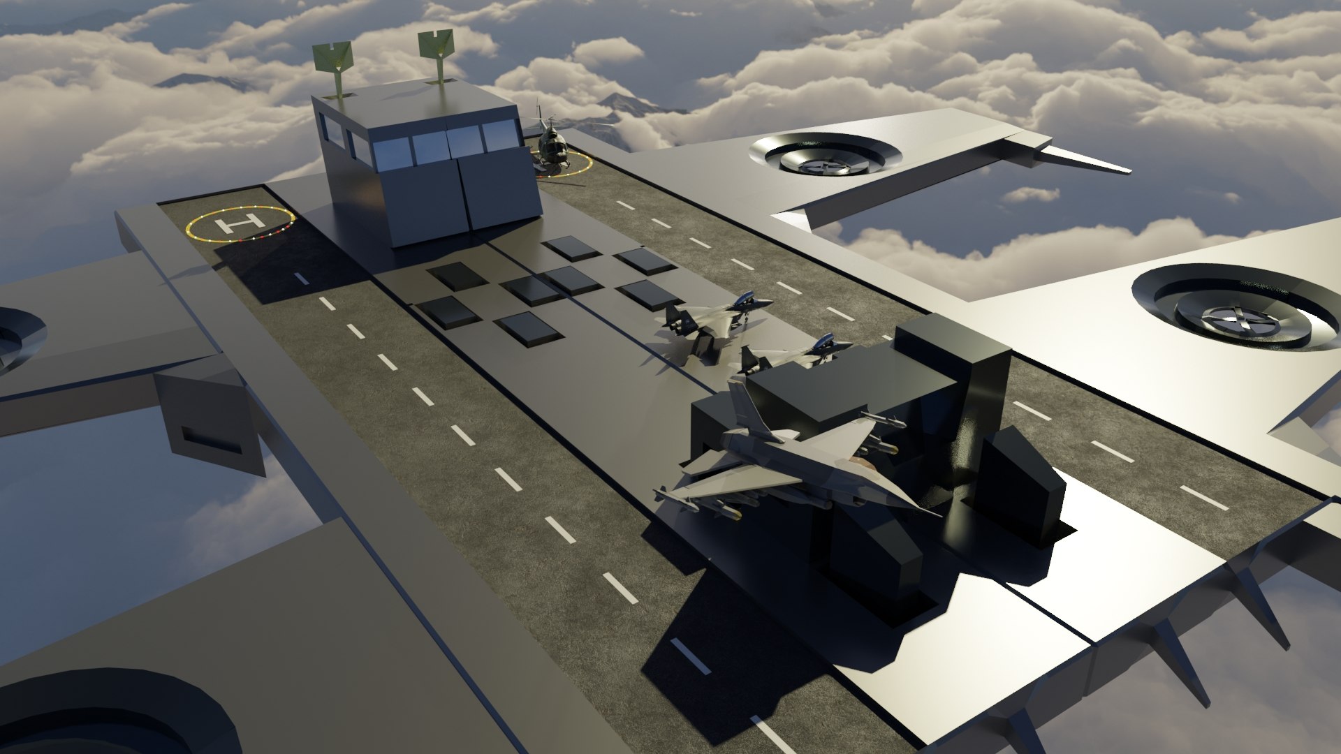 Helicarrier 3D Model - TurboSquid 1717824