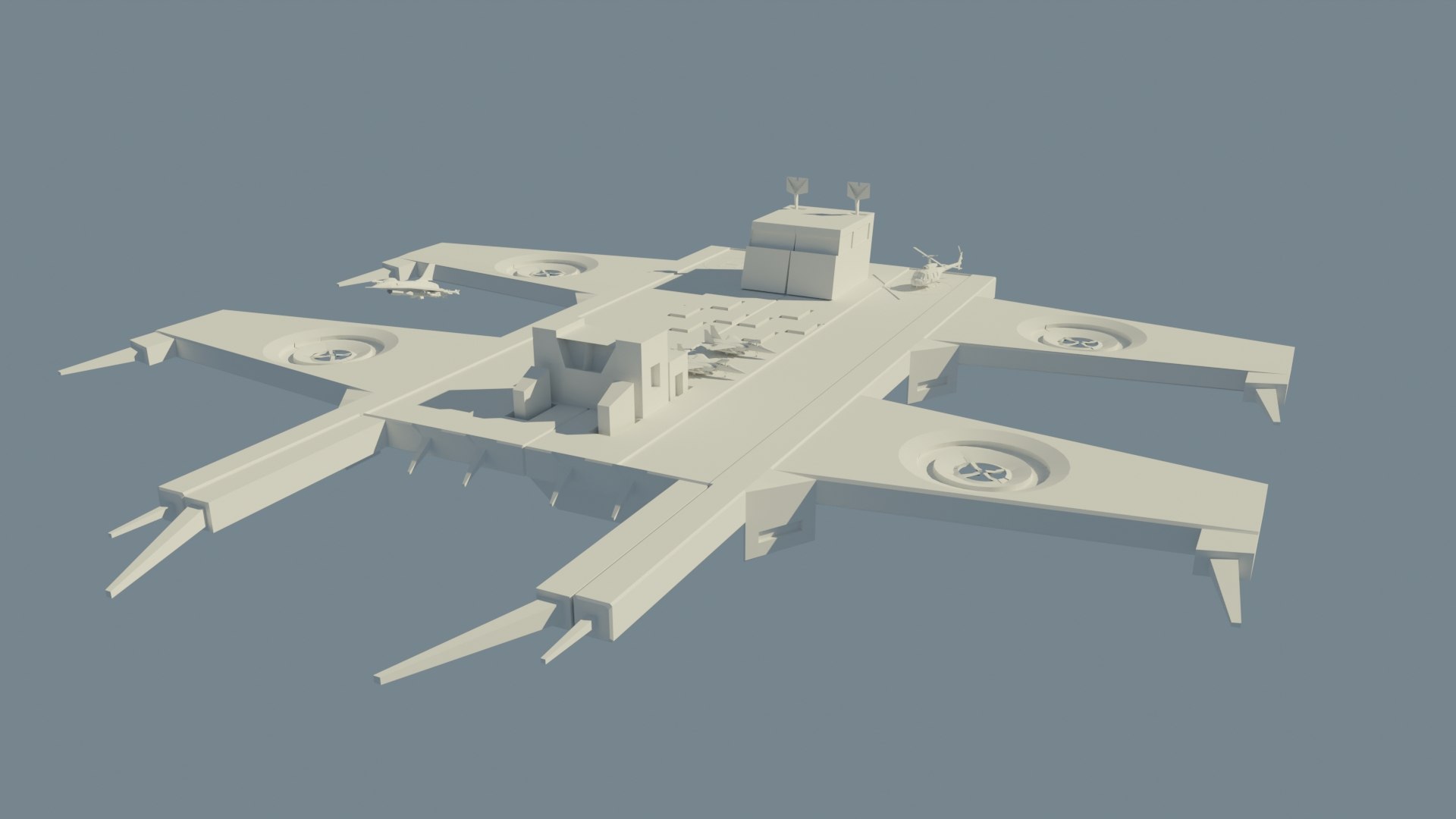 Helicarrier 3D Model - TurboSquid 1717824