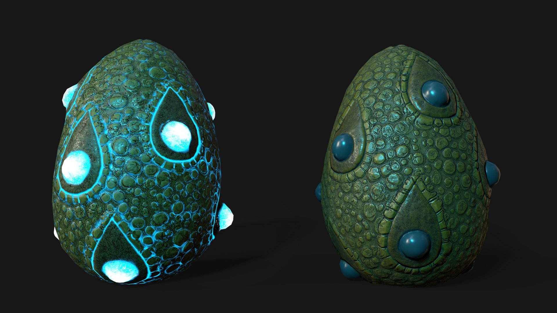 3D Handpainted Egg - - TurboSquid 1697527