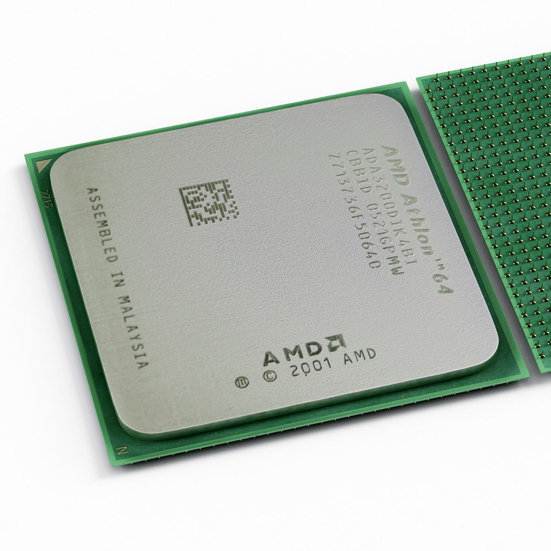 3d model amd processors