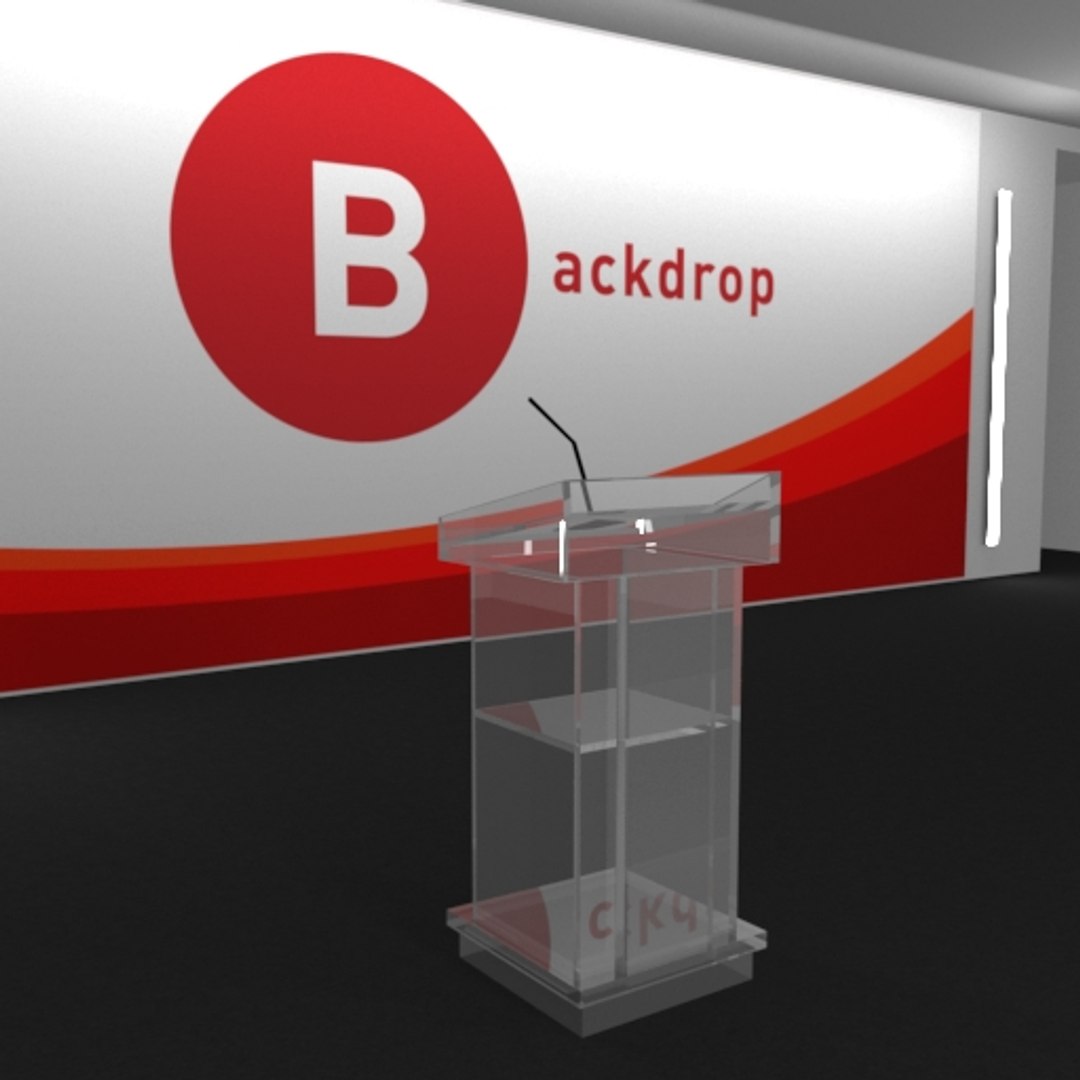 3D Auditorium Stage Backdrop - TurboSquid 1351424