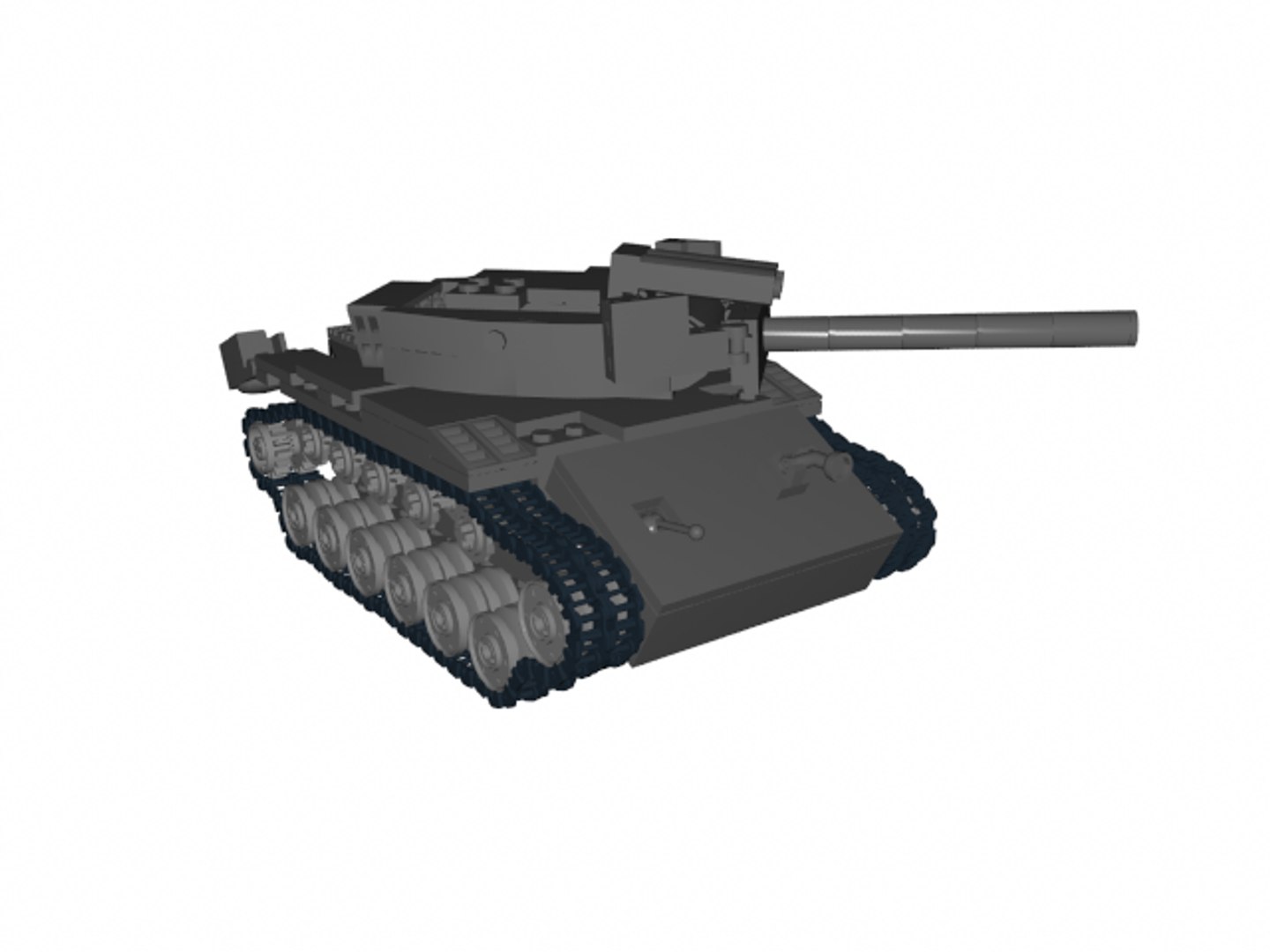 3d lego tank model