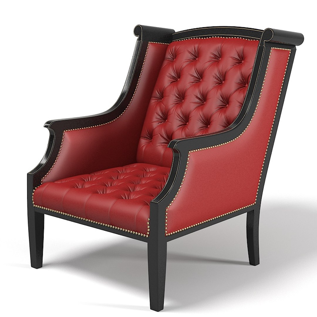 Tufted Chair Armchair 3d Model