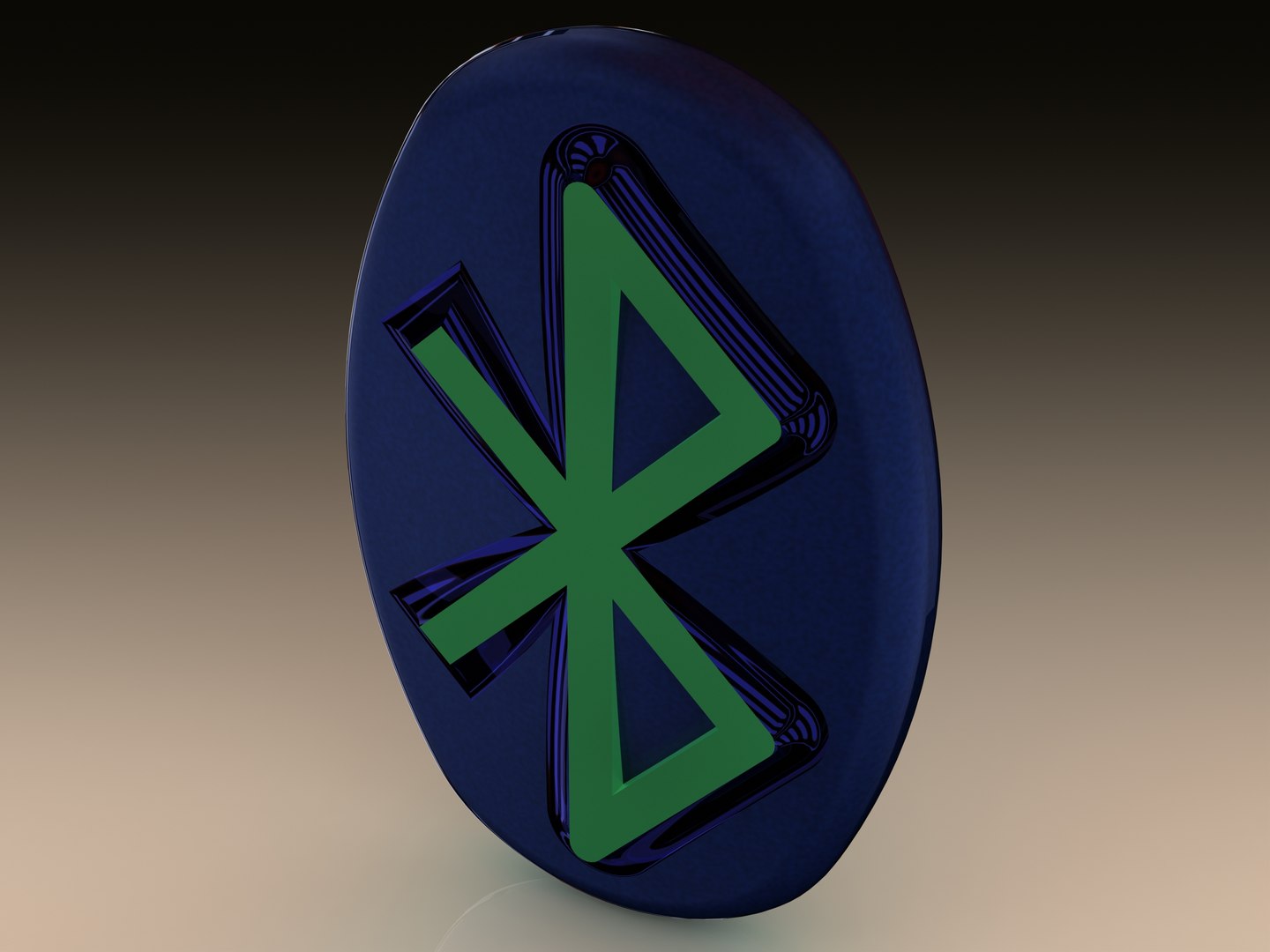 3D Art Bluetooth Logo 3D model - TurboSquid 2176029