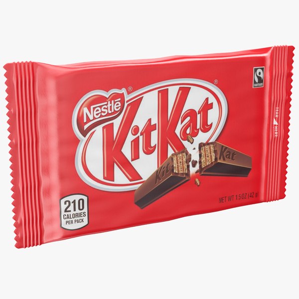 Real kitkat chocolate bar 3D model - TurboSquid 1563618