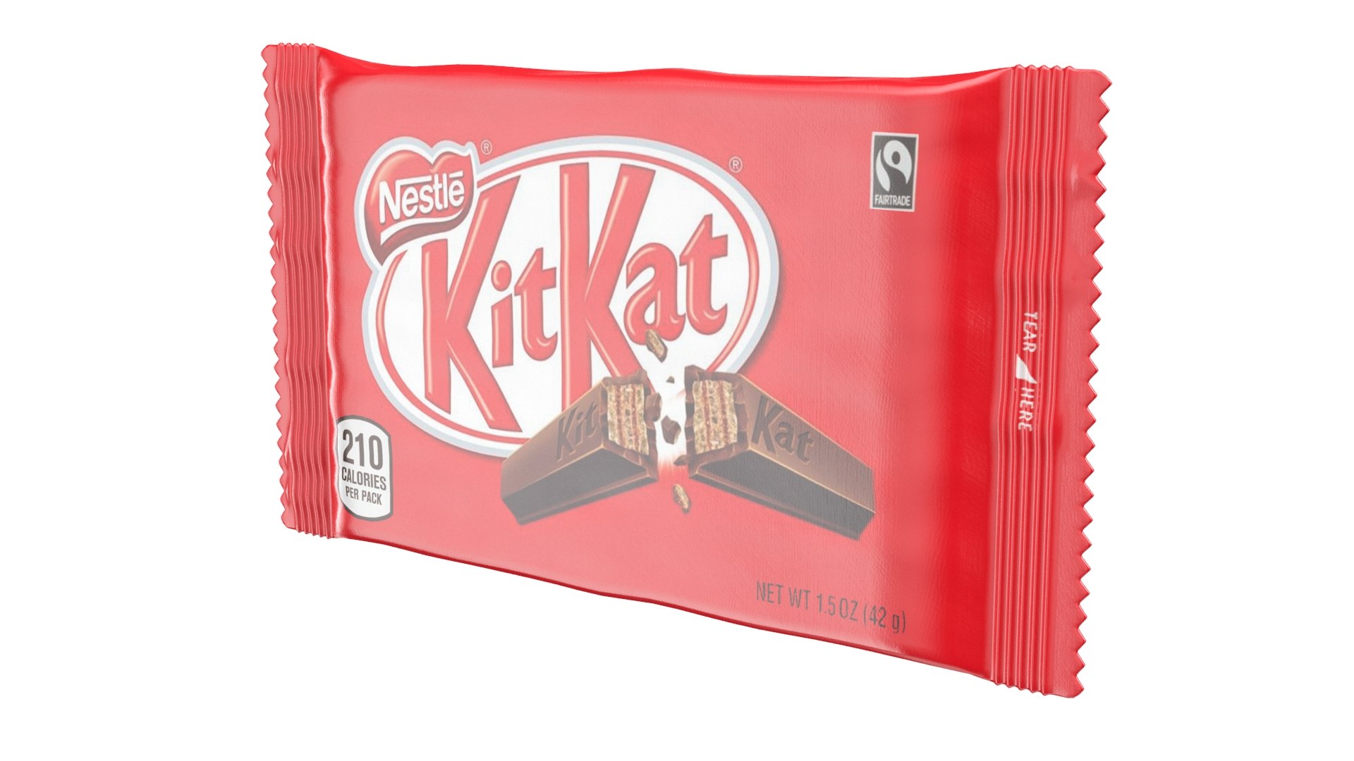 Real Kitkat Chocolate Bar 3D Model - TurboSquid 1563618