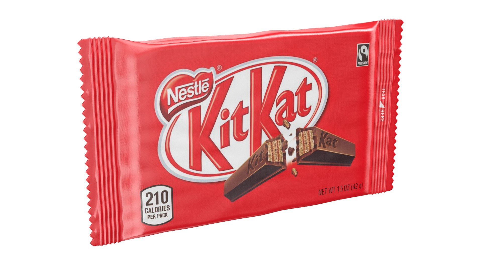 Real Kitkat Chocolate Bar 3D Model - TurboSquid 1563618