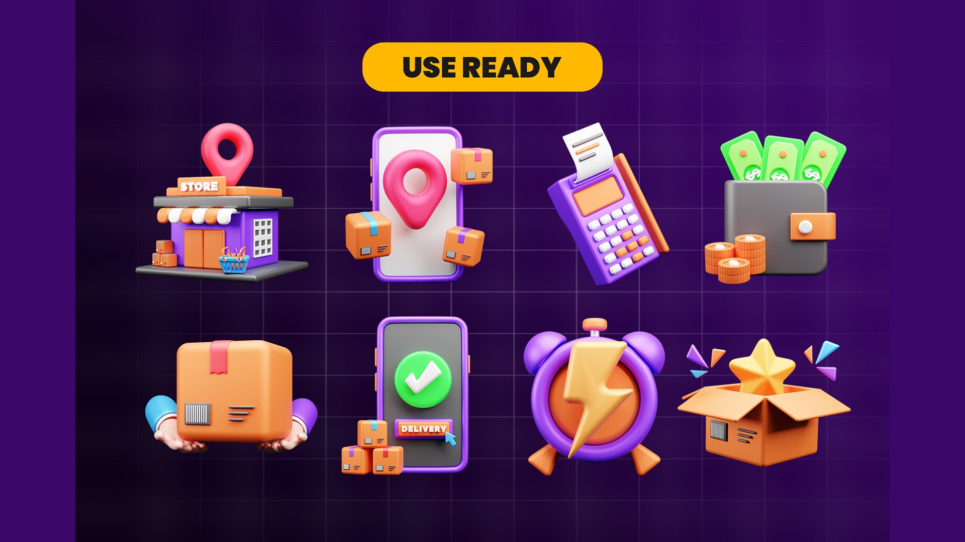 3D Shopping Retails 3d Illustration Icon Pack - TurboSquid 2245752