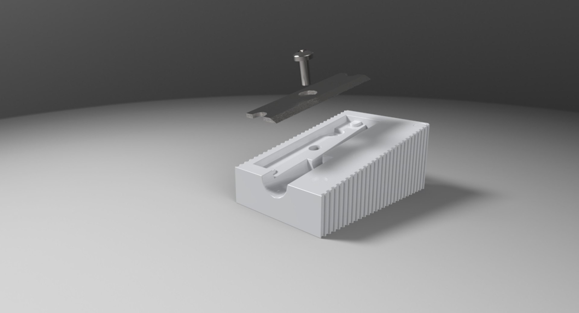 3d pencil sharpner blade model