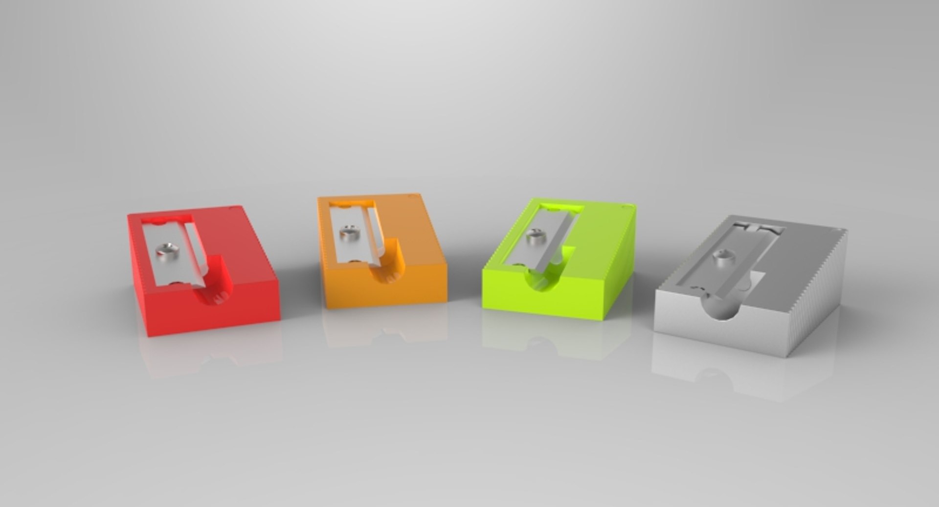 3d pencil sharpner blade model