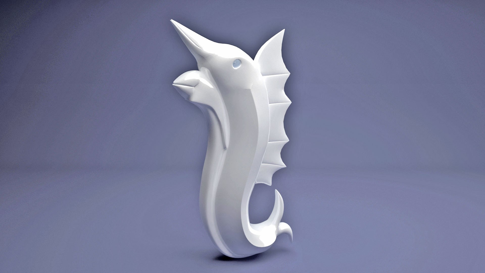 3D Abstract Fish Statue Model - TurboSquid 1227060