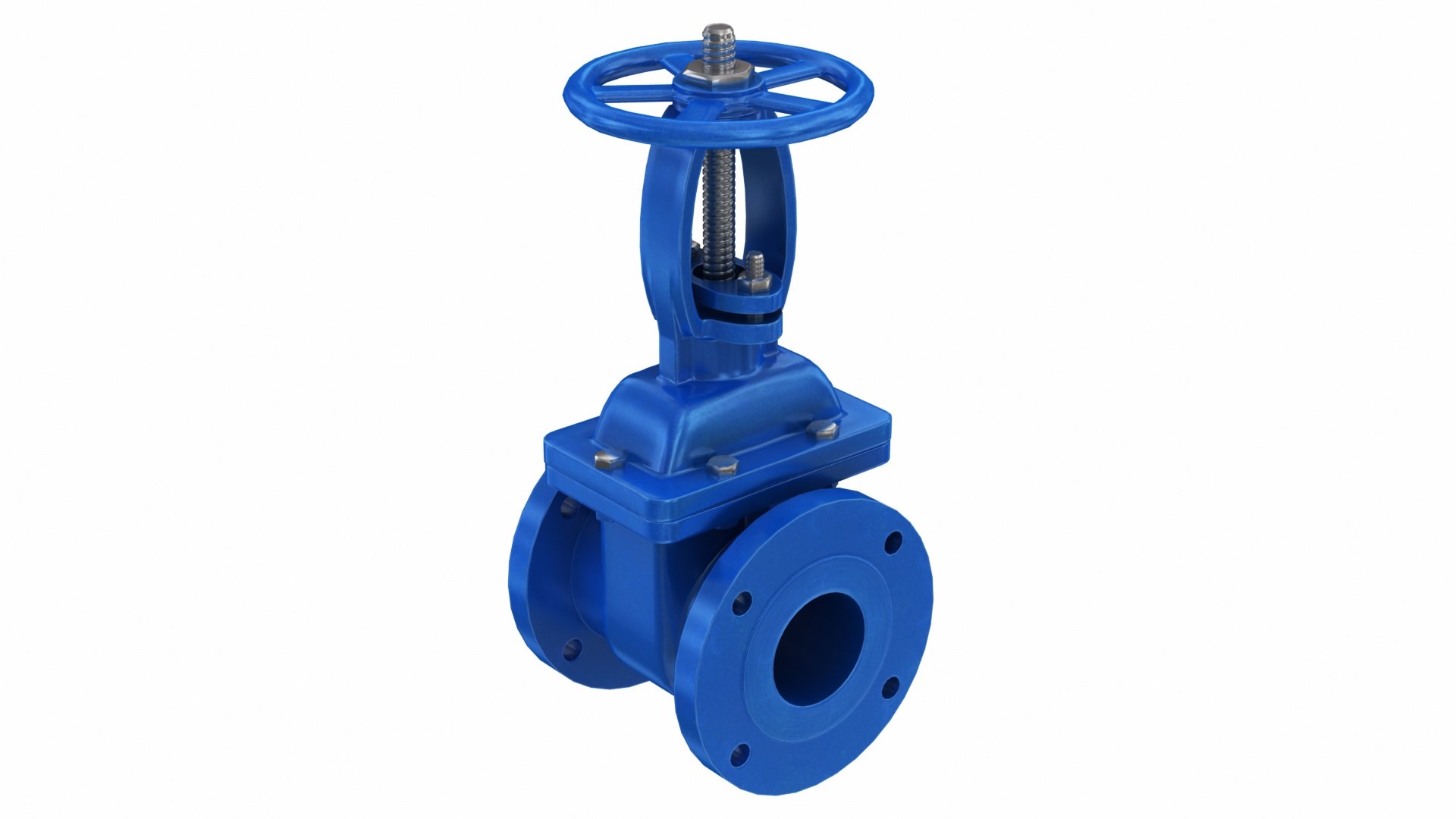 Gate Valve Blue Model - TurboSquid 2425015