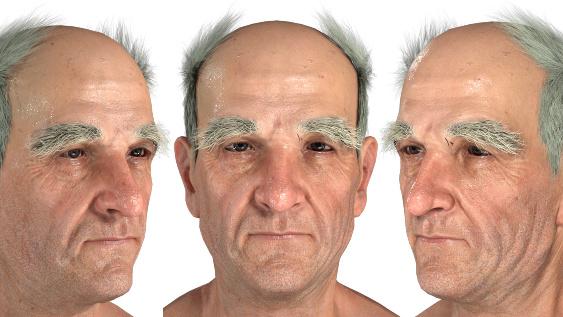 Realistic Rigged Old Man-Mason Character 3D Model 3D model - TurboSquid ...