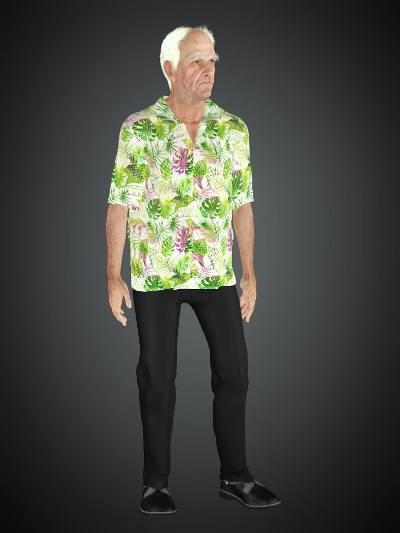 Realistic Rigged Old Man-Mason Character 3D Model 3D model - TurboSquid ...