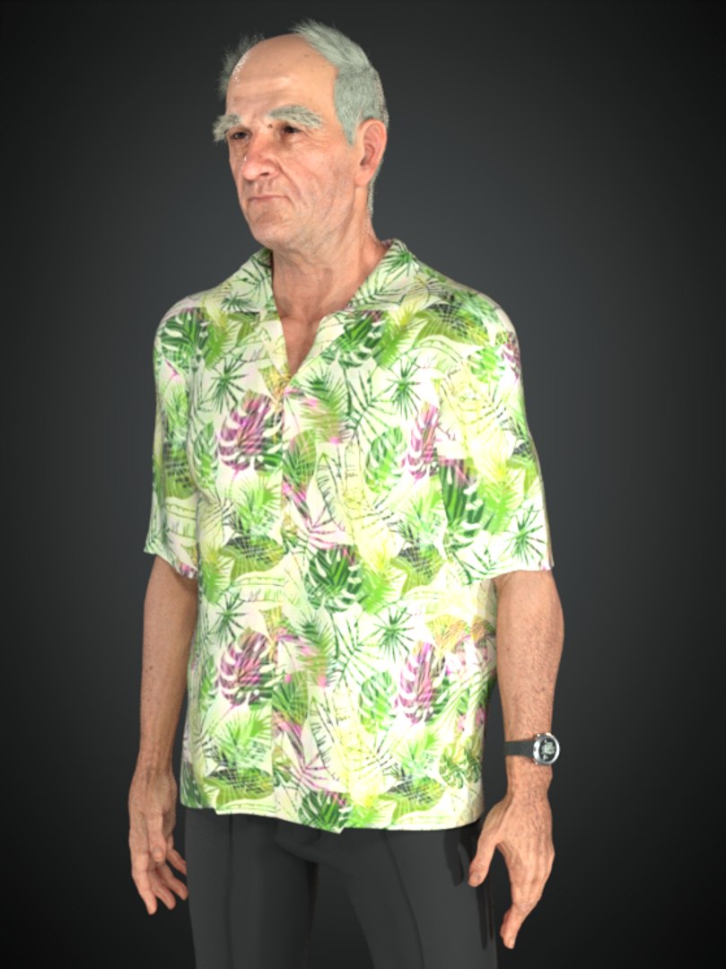 Realistic Rigged Old Man-Mason Character 3D Model 3D model - TurboSquid ...